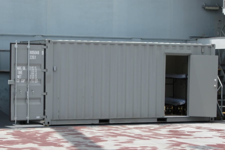 Modified Container Living Quarters Support Security Te..... | Falcon Blog