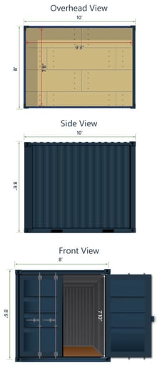 Dimensions and Practical Uses of a 10-Foot Shipping Container
