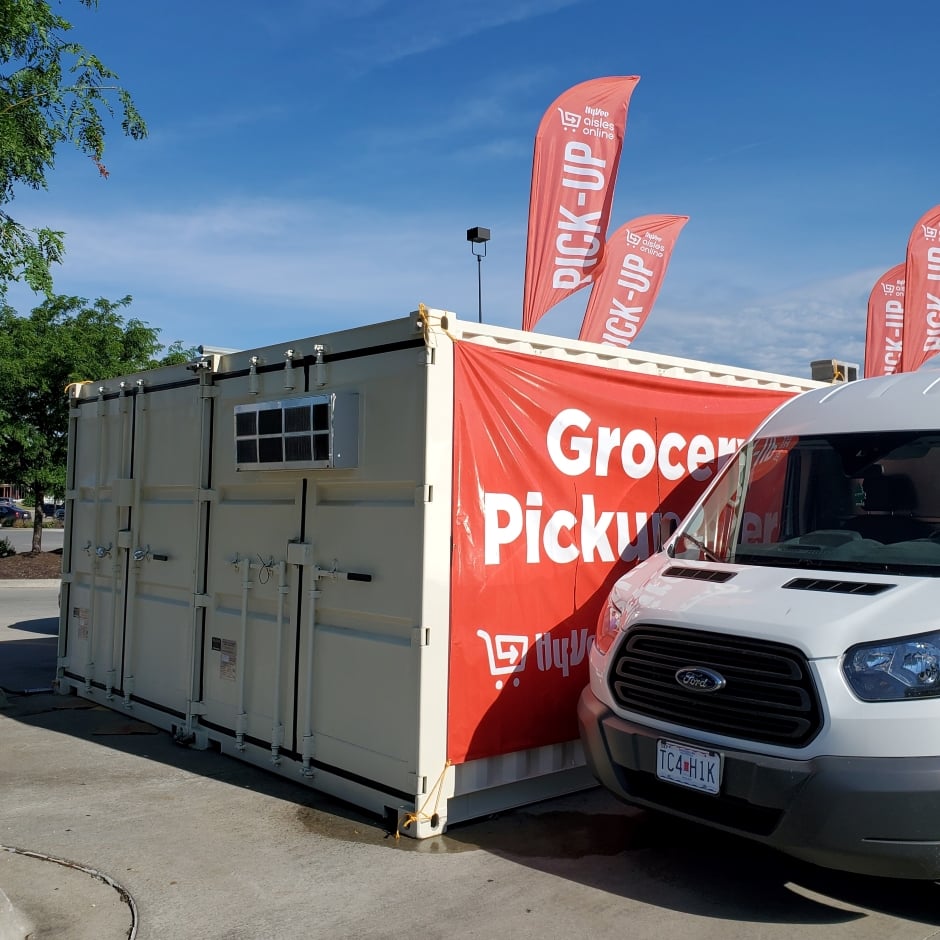 How Hy-Vee Utilizes Shipping Container Grocery Store S..... | Falcon Blog
