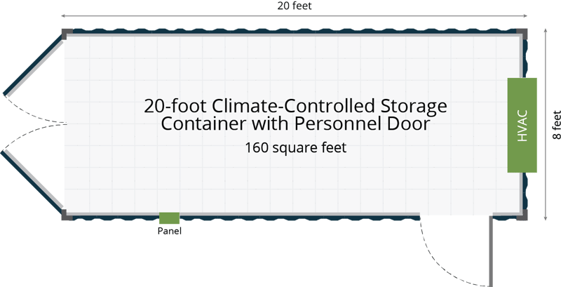 20' and 40' Conex Storage Containers for Sale | Falcon Structures