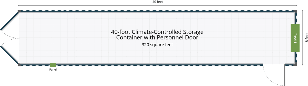 20' and 40' Conex Storage Containers for Sale | Falcon Structures