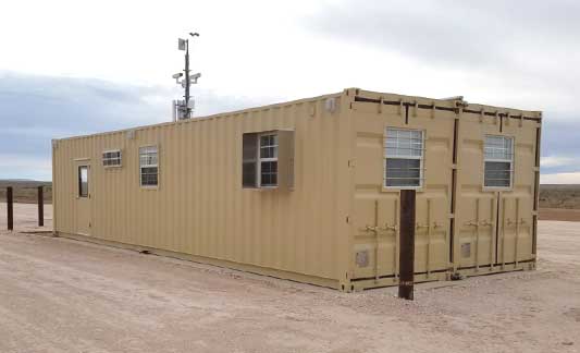640 sq ft Double-Wide Shipping Container Office for U.S. Air Force