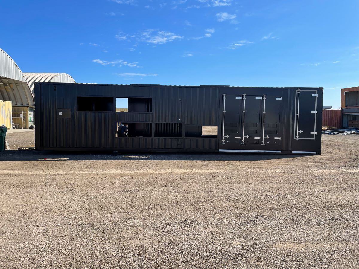 Custom Shipping Container Generator Enclosure | Case Study