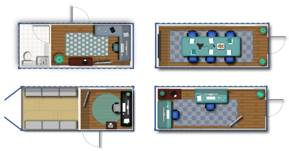Inspiring Shipping Container Floor Plans for Small Mob..... | Falcon Blog