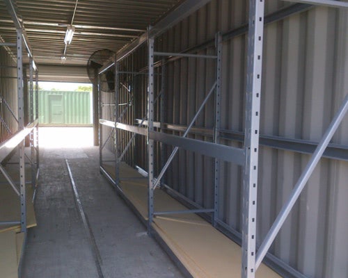 Storage Container with Installed Shelving | 20' or 40' Long