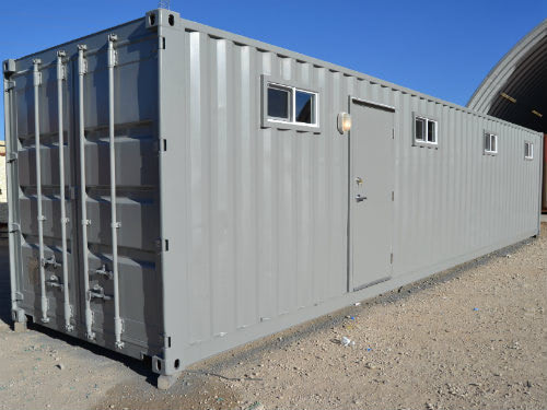 Shipping Container Locker Room | Falcon Structures