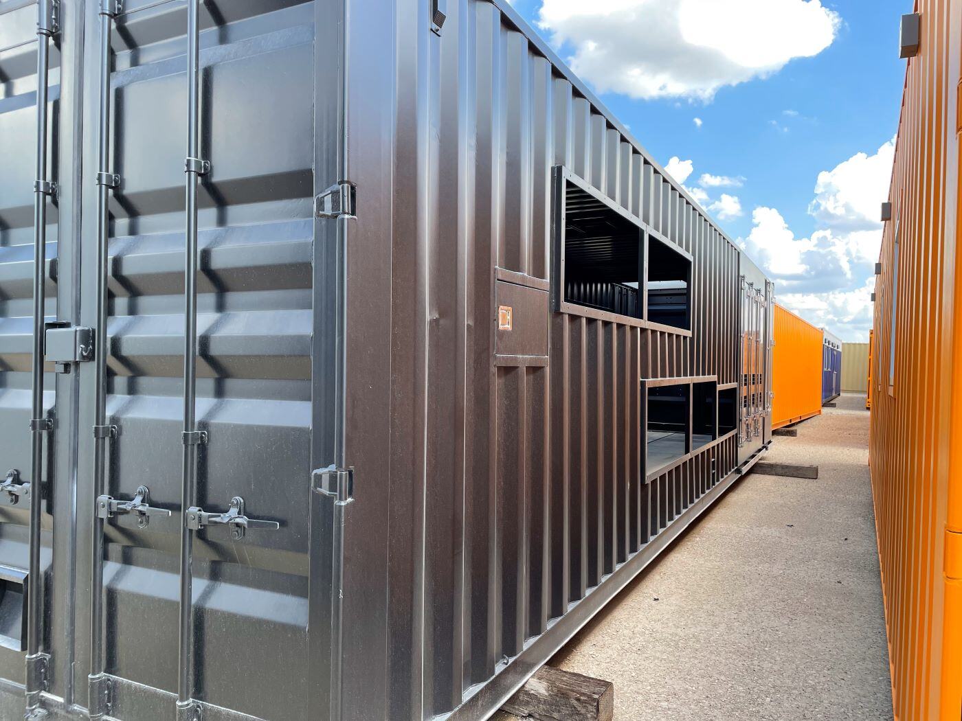 Custom Shipping Container Generator Enclosure | Case Study